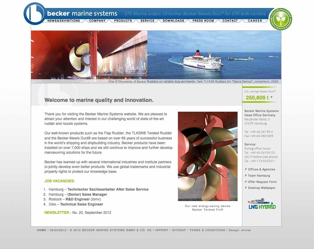 The Becker Mewis Duct® has reduced CO2 - Ναυτικά Χρονικά