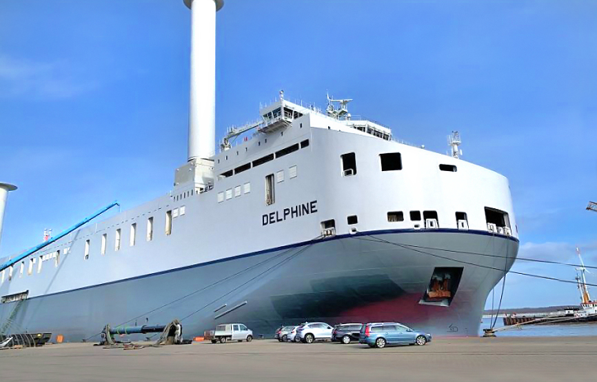 Κυλινδρικά ιστία στο παγκοσμίως μεγαλύτερο RoRo μικρών αποστάσεων ...